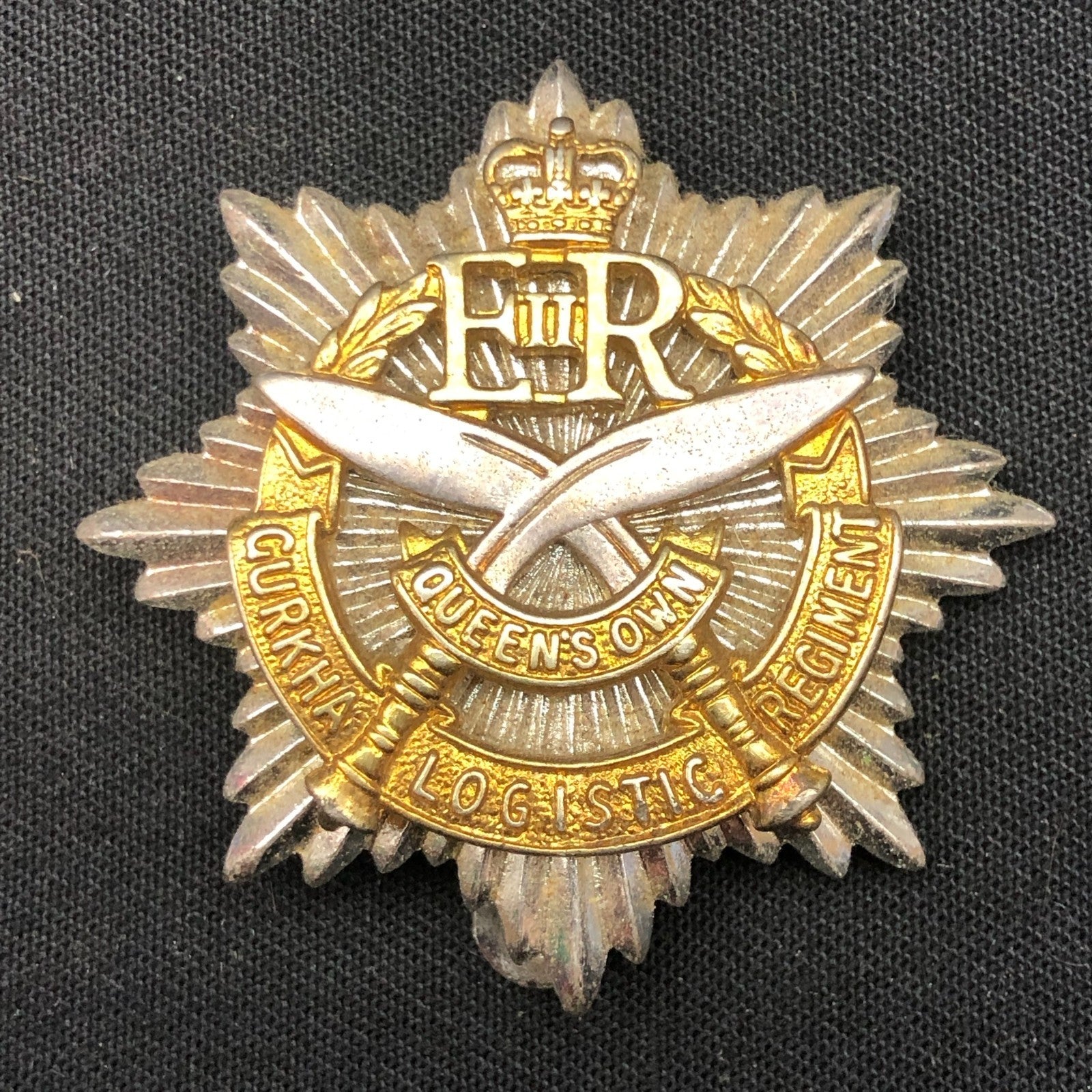 Original British Army Cap Badge - Queens Own Gurkha Logistics Regiment ...