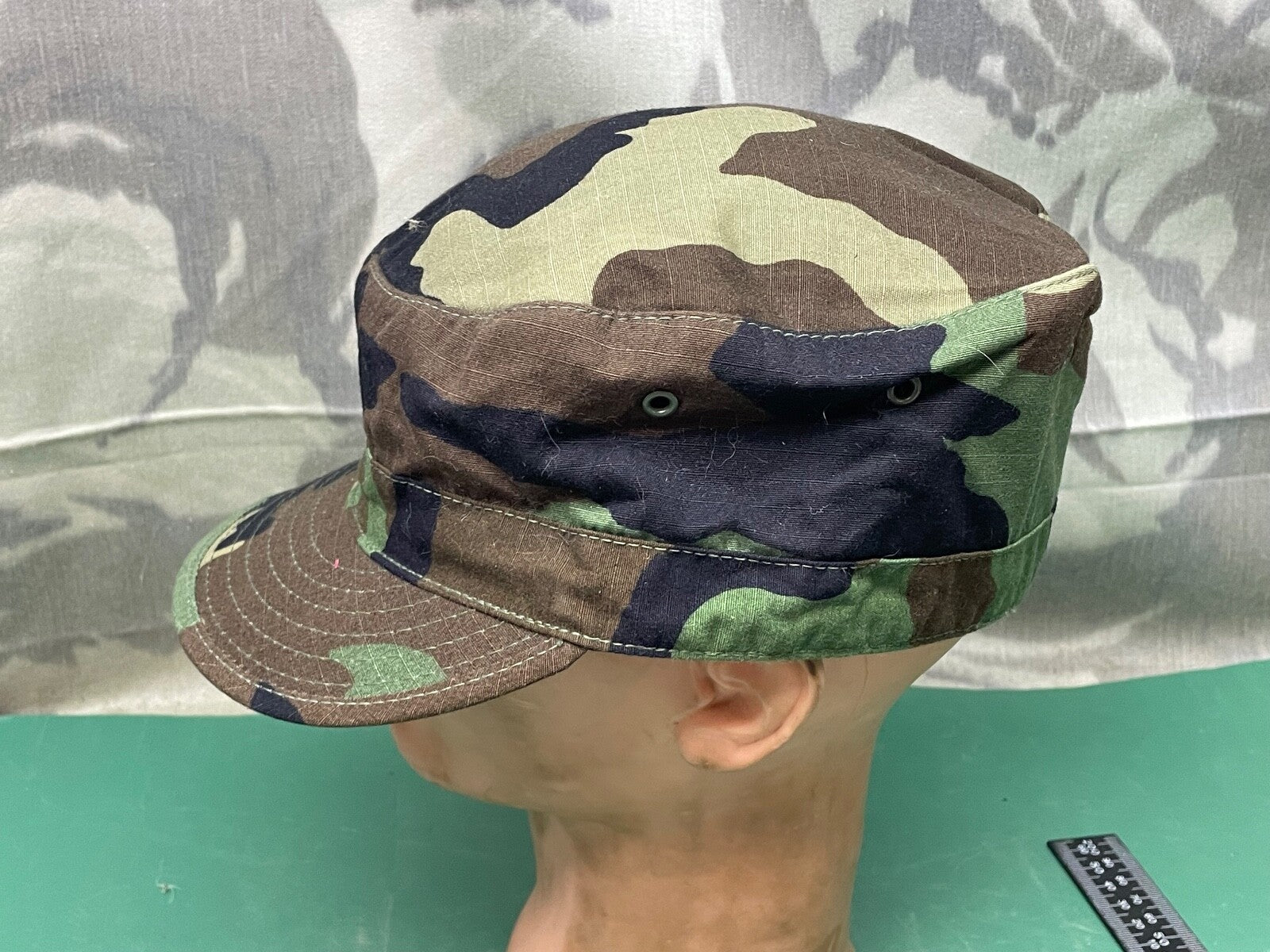 Original 1955 Dated US Army Camouflaged Field Cap Hot Weather - Size 7 ...