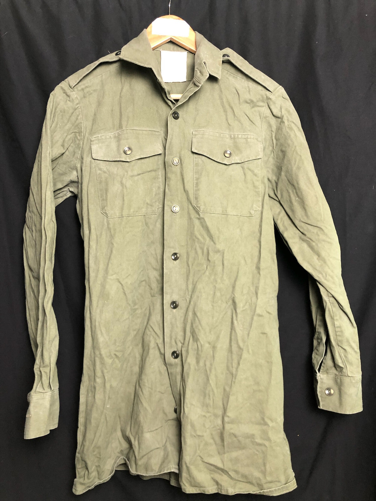 Genuine British Army OD Green General Service Working Shirt - 38" Chest ...