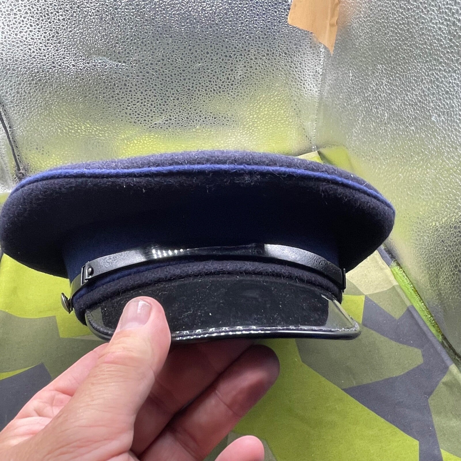 Original British Army Queens Dragoon Guards Peaked Cap - Size 57cm ...