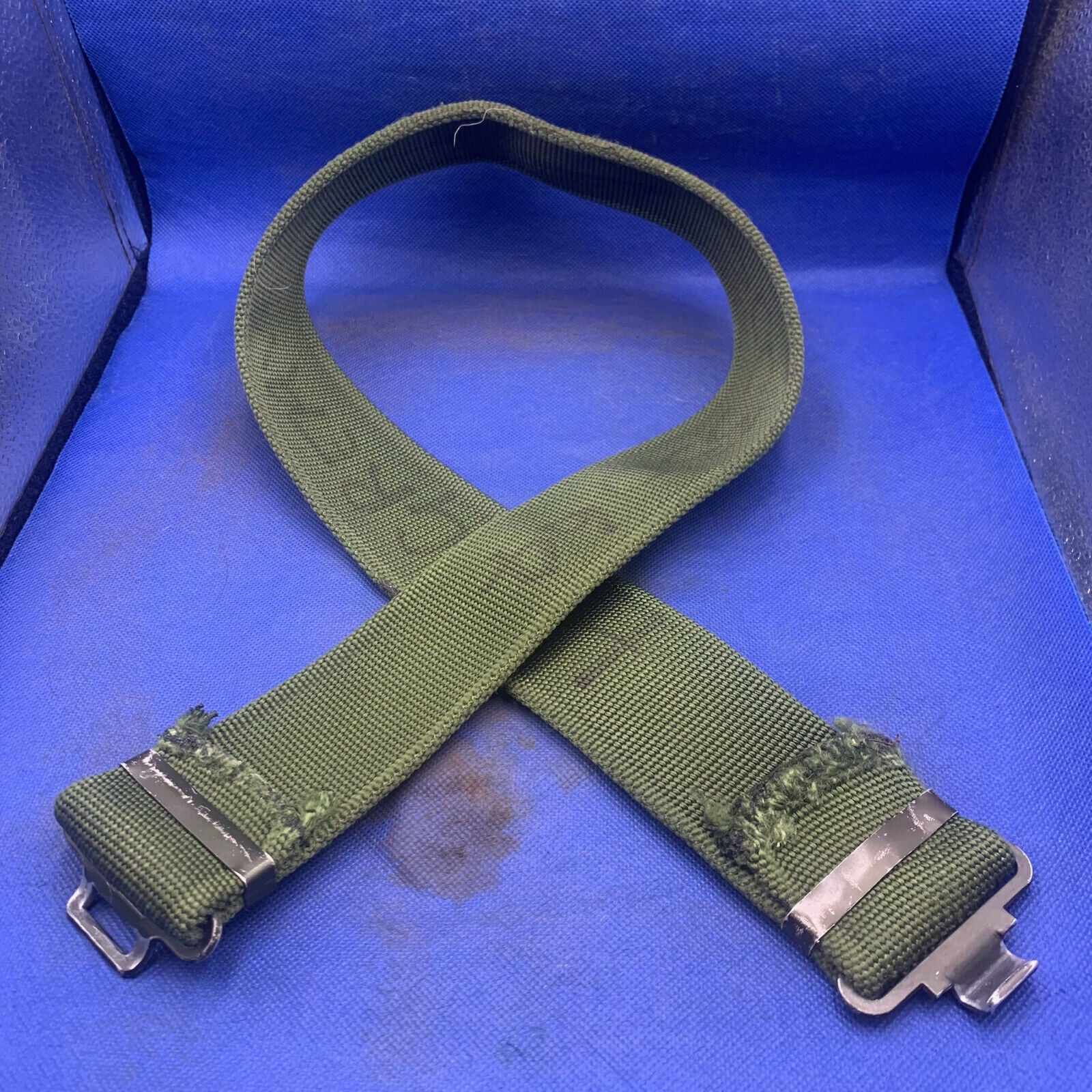 Genuine Webbing Belt British Army Issue Old Pattern Green - Max 36" Wa