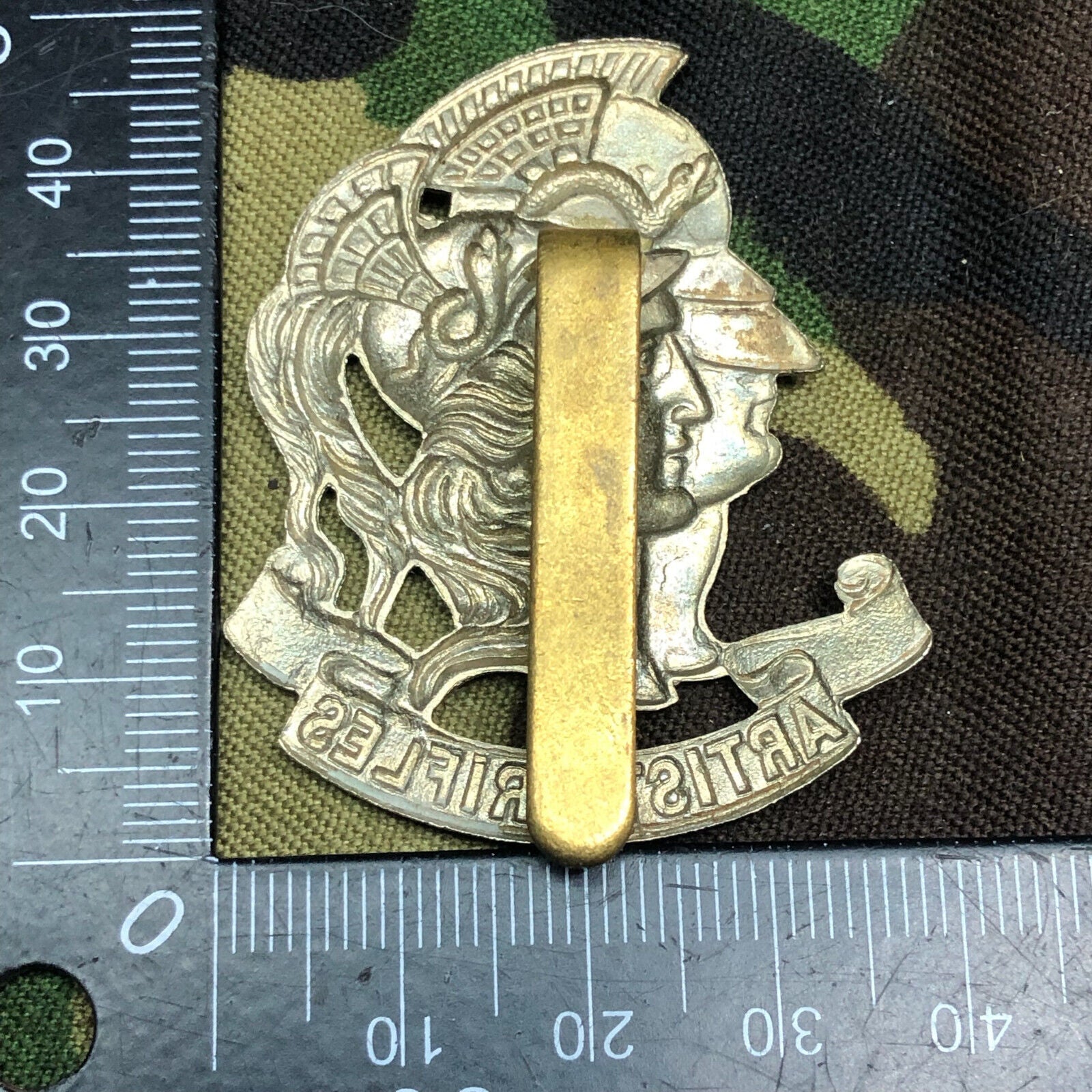 Original WW2 British Army 28th London Regiment Artists Rifles Cap Badge ...