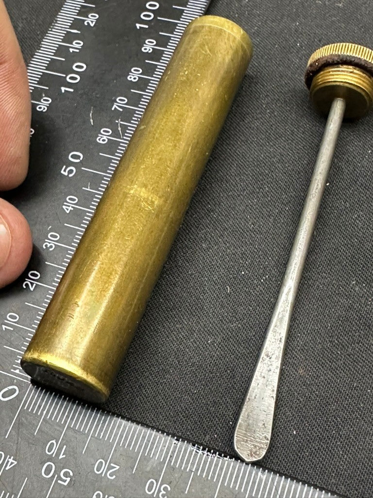 Original WW2 British Army Brass SMLE Lee Enfield Oil Bottle - H.J&S ...