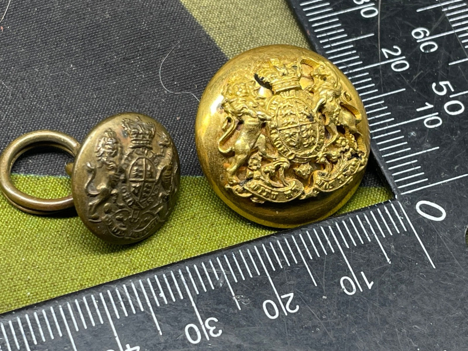 Pair of Original British Army Victorian Crown Buttons | For Sale | The ...