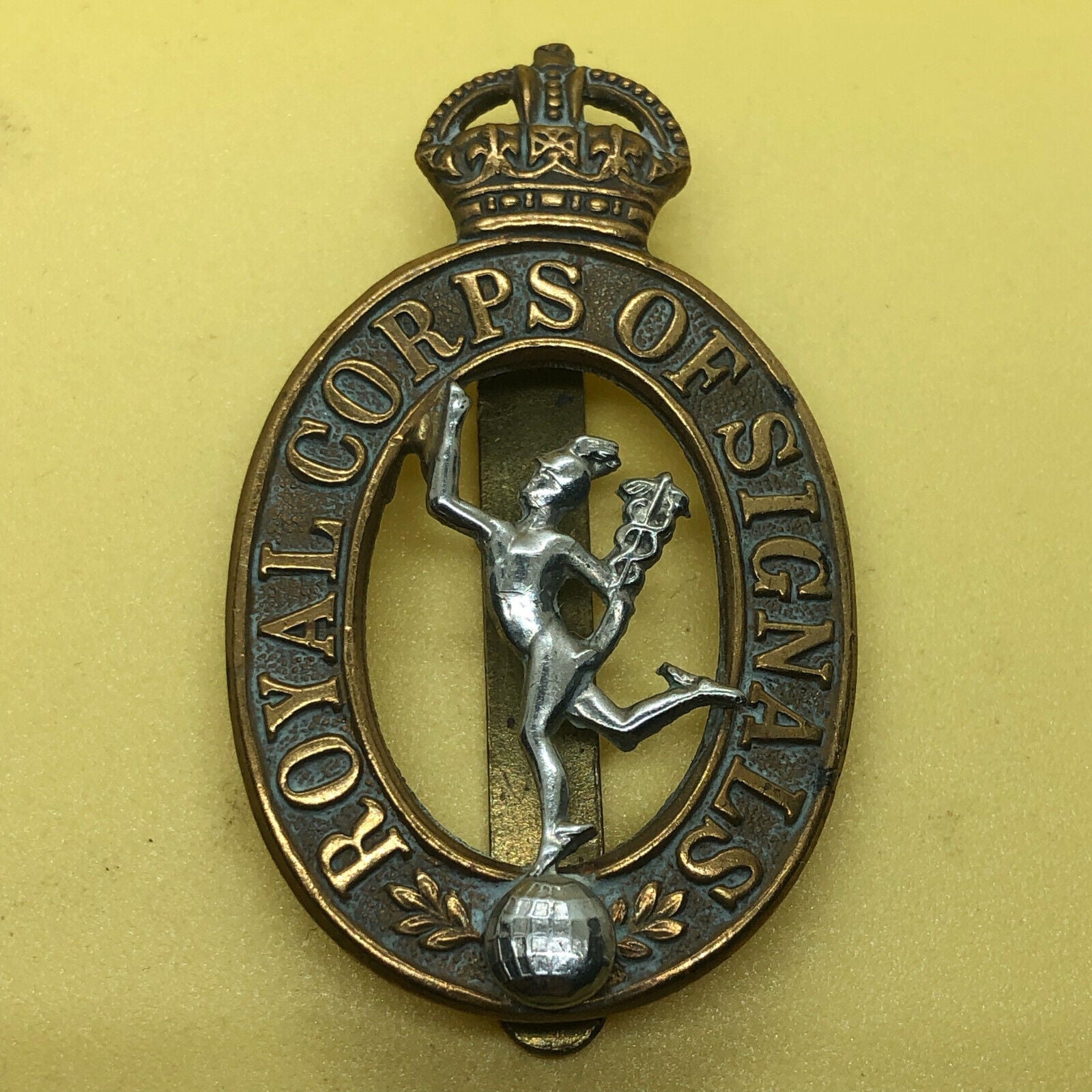 Original WW2 British Army Cap Badge - Royal Corps of Signals | For Sale ...