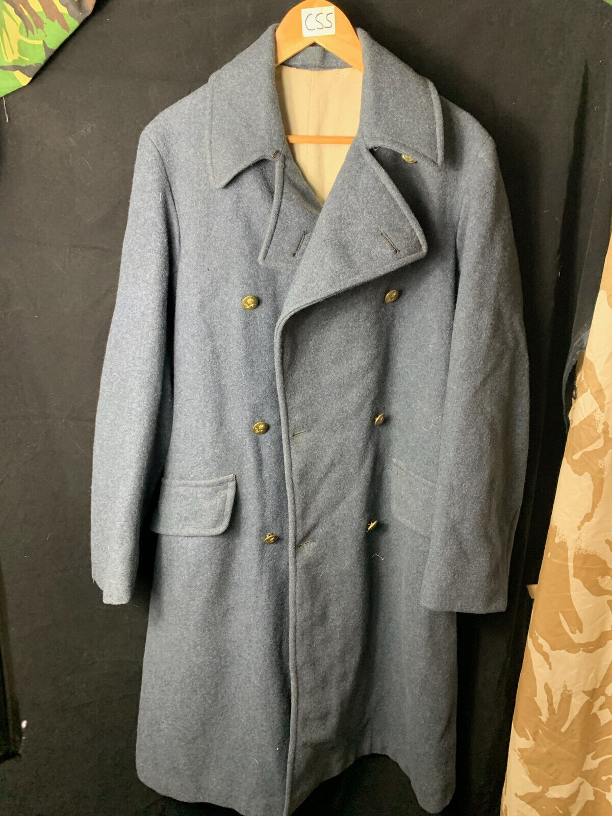 Original WW2 British Royal Air Force RAF Greatcoat 1941 Dated - 6ft 2 ...