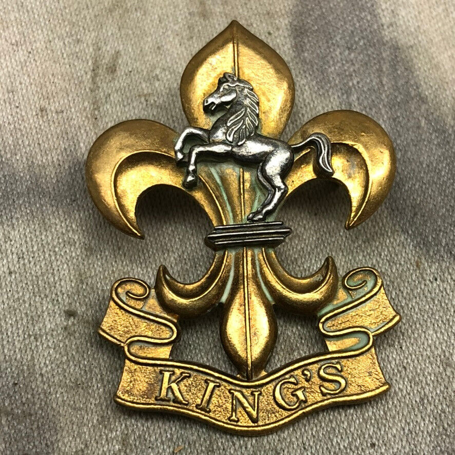 Original British Army King's Regiment Cap Badge | For Sale | The ...