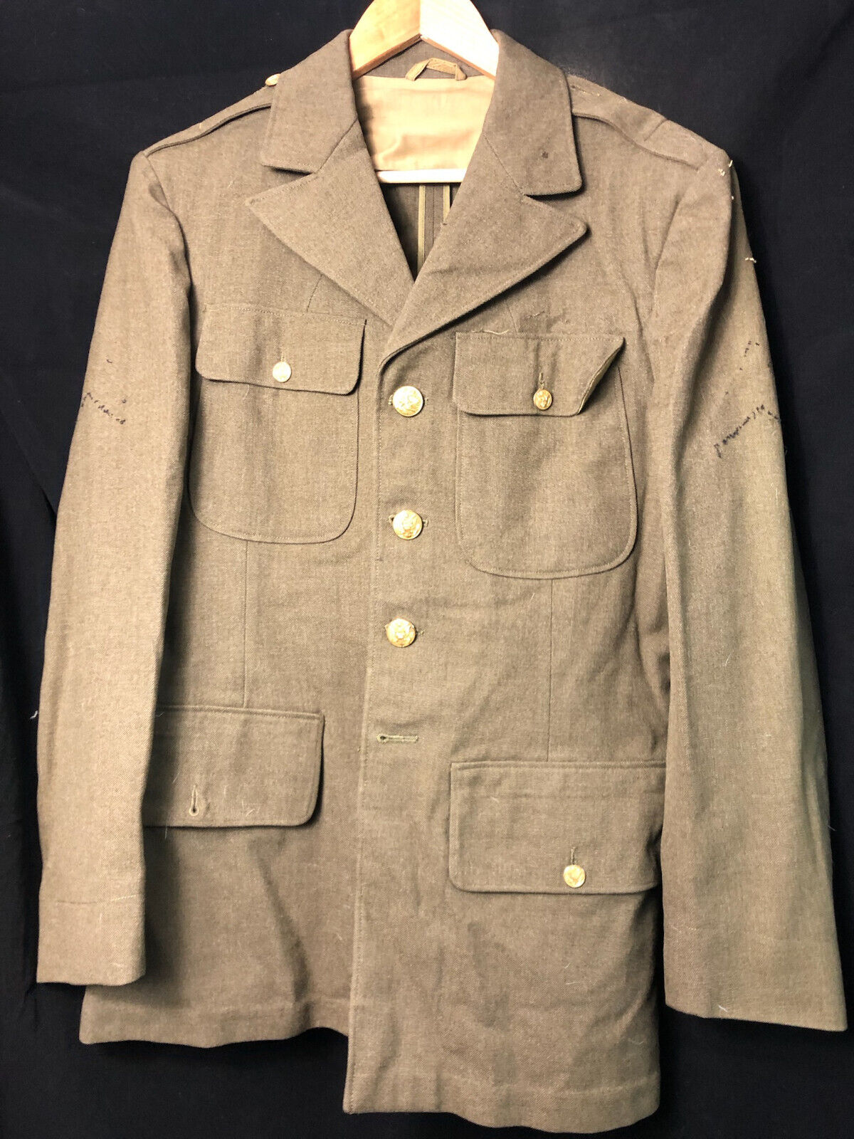 Original WW2 US Army Class A Dress Jacket - Private Ryan Prop - 39 ...