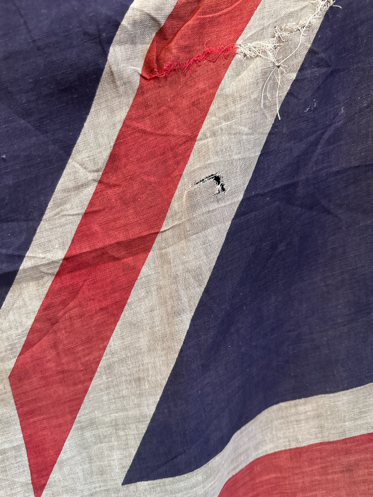 Original WW2 British Army / Home Front Union Jack Cotton Printed Flag ...