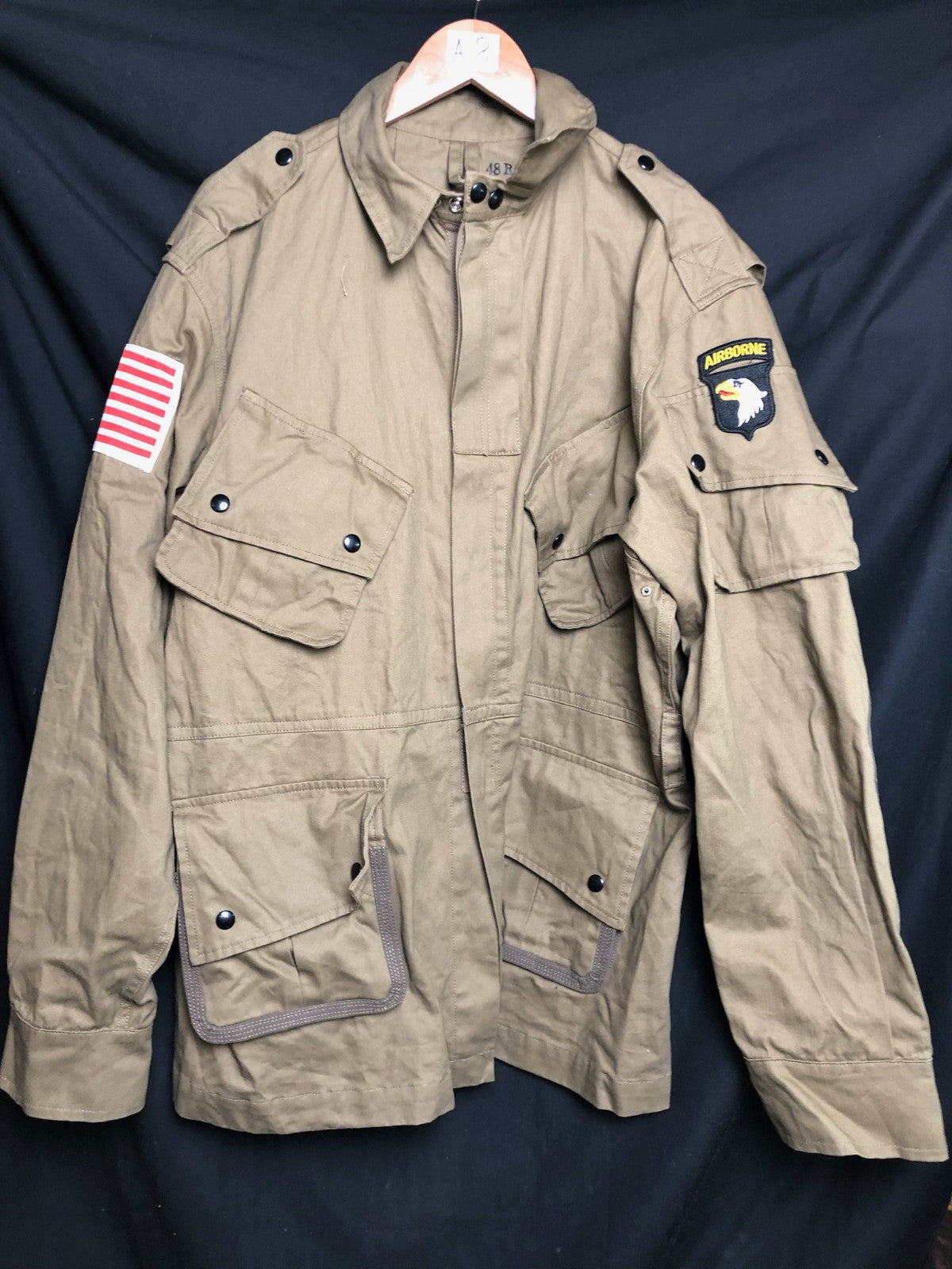 Reproduction WW2 US Army Paratrooper 101st AB M42 Jump Jacket - Size 48 ...