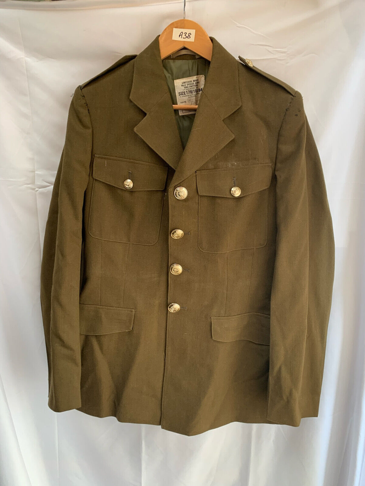 Genuine British Army No.2 Dress Uniform Tunic Jacket - Size 176/100/84 ...