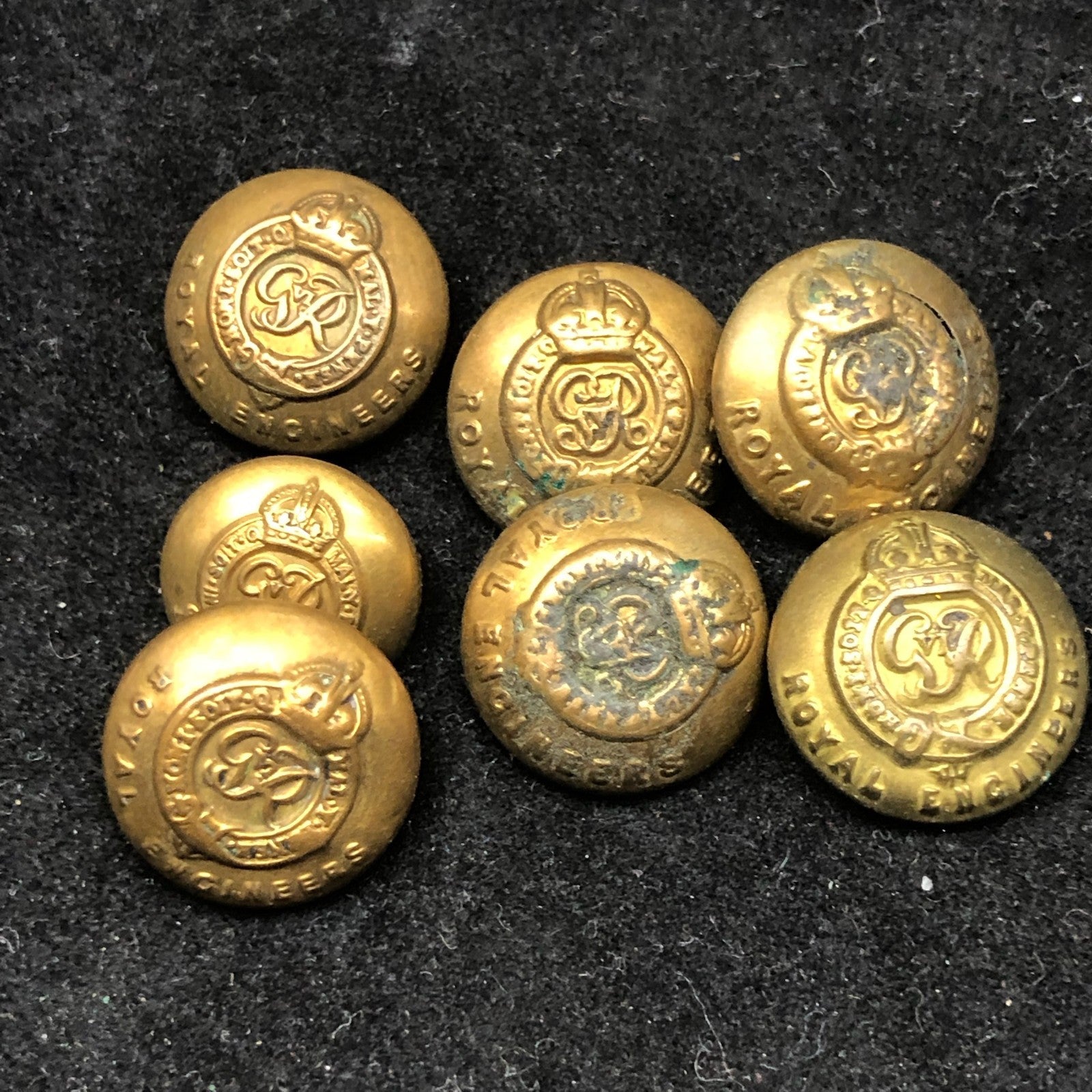 Original WW2 British Army Royal Engineers Uniform Buttons | For Sale ...