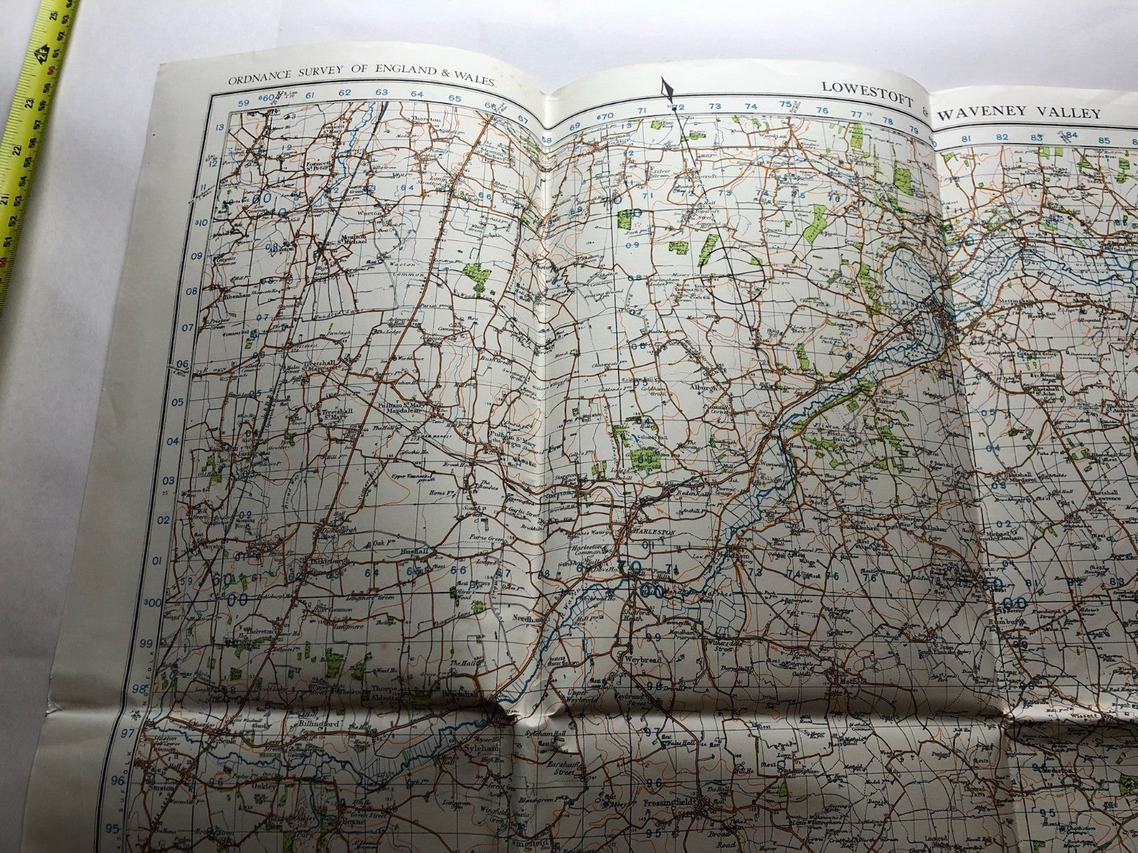 Original WW2 British Army GSGS Map of the UK - Lowestoft & Waveney ...