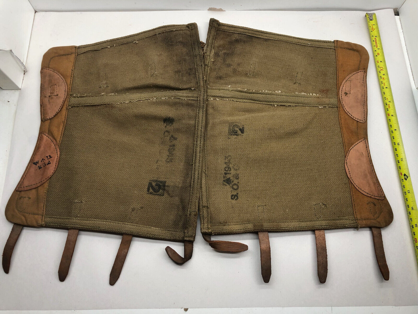 Original WW2 British Army 37 Pattern Despatch Riders High Sided Spats ...