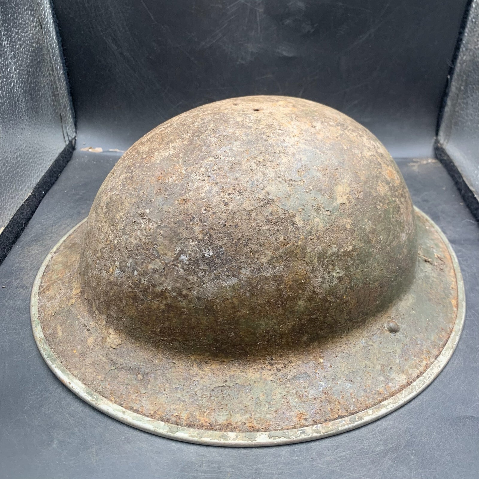 Original WW2 British Army Mk2 "Brodie" Combat Helmet