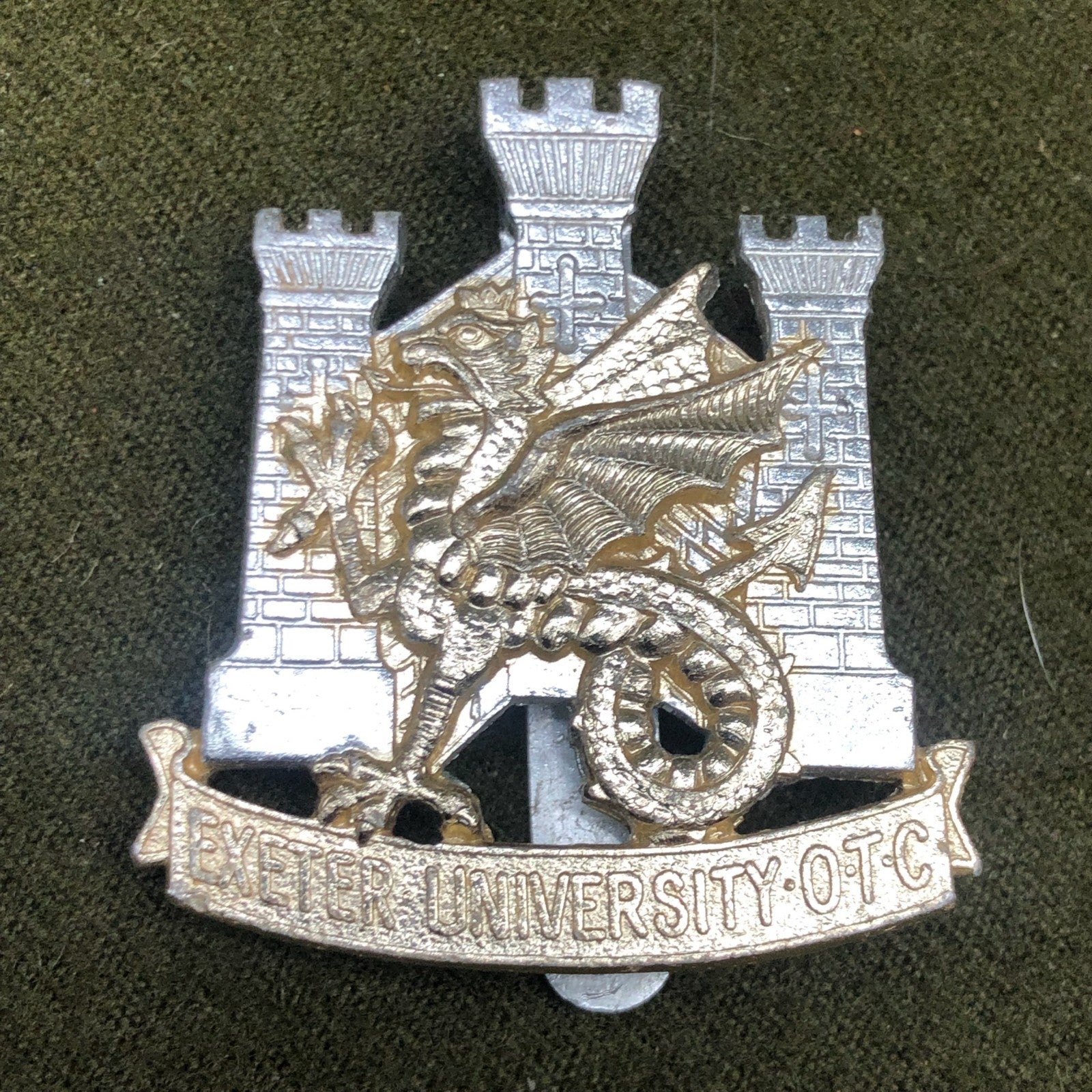 Original British Army Cap Badge - Exeter University Officer Training ...