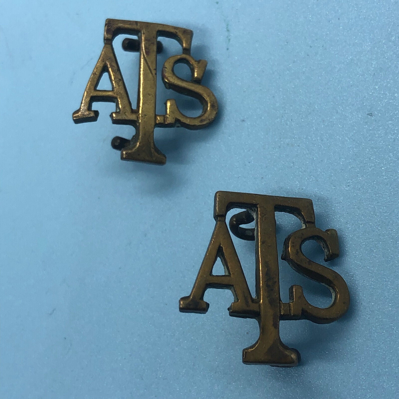 Genuine British Army Auxiliary Territorial Service ATS Collar Badges ...