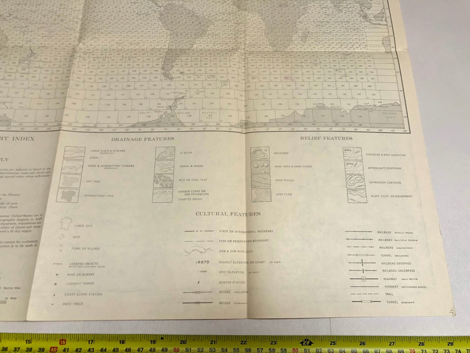Original WW2 US Air Force Restricted Map Chart of the USA - Carter Lake ...