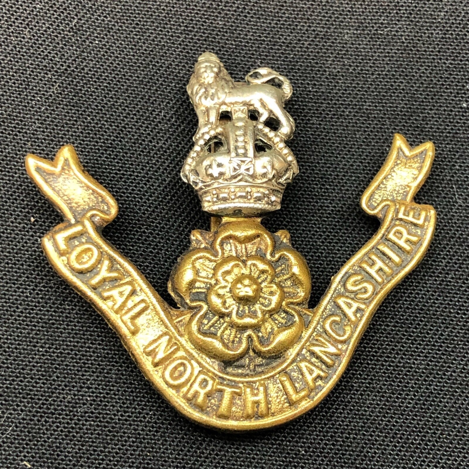 Original British Army WW1 / WW2 The Loyal North Lancashire Regiment Cap ...