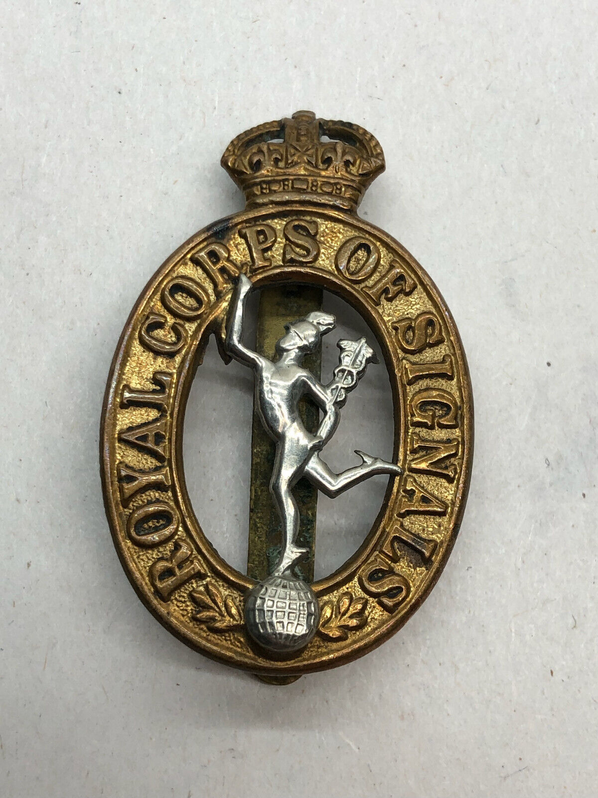 Original WW2 British Army Cap Badge - Royal Corps of Signals Regiment ...