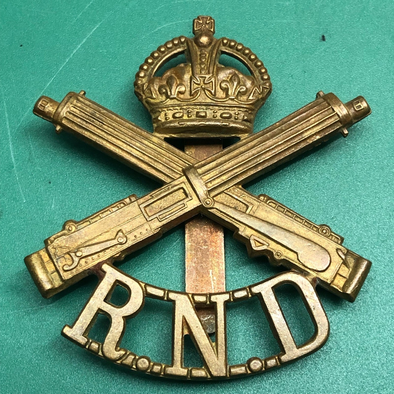 British Army Cap Badge - RND Machine Gun Battalion Royal Navy Division ...