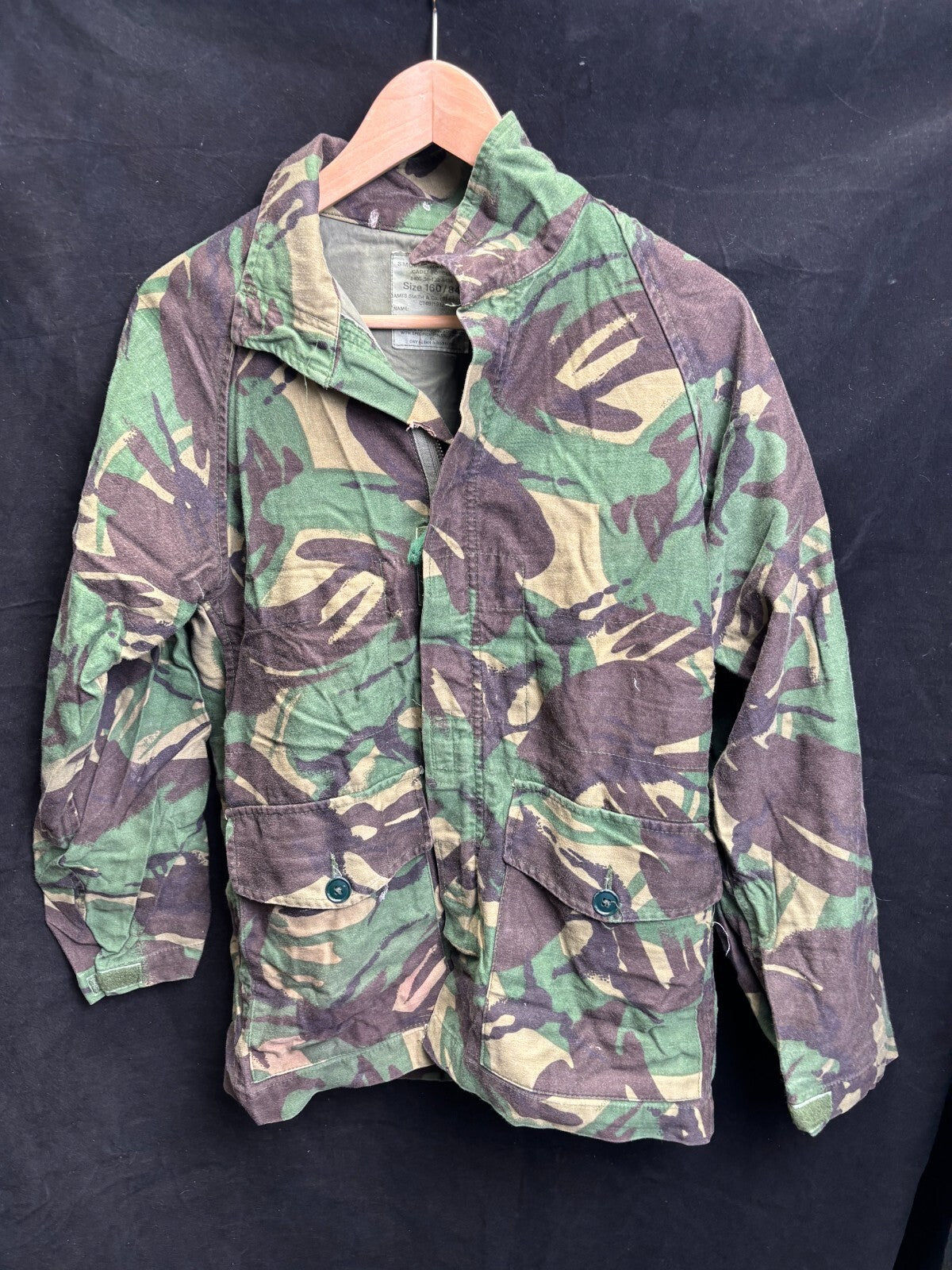 Surplus British Army DPM Pattern Camouflaged Smock Windproof Cadet-160/ ...