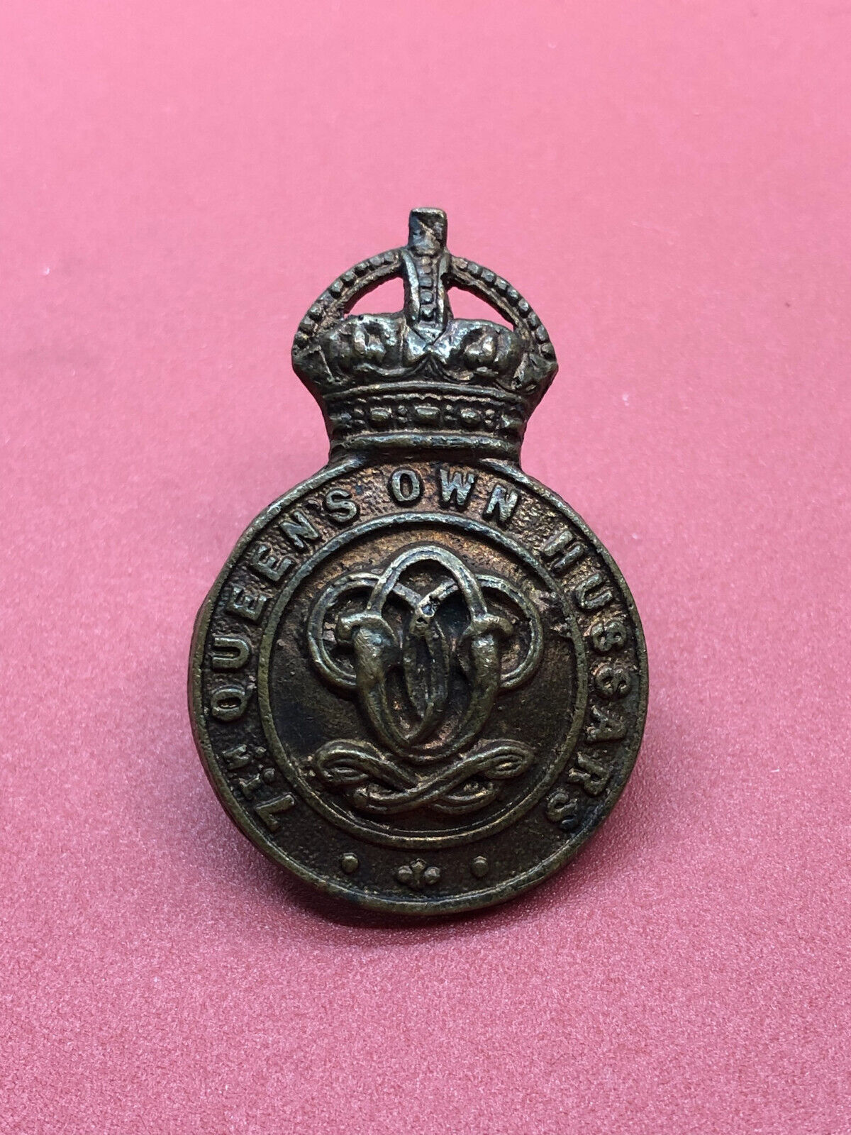 Original WW1 British Army 7th Queen's Own Hussars Cap Badge | For Sale ...