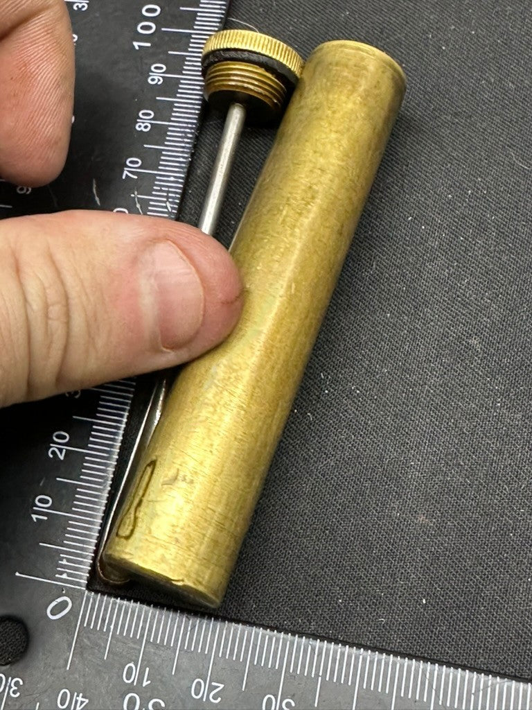 Original WW2 British Army Brass SMLE Lee Enfield Oil Bottle - H.J&S ...