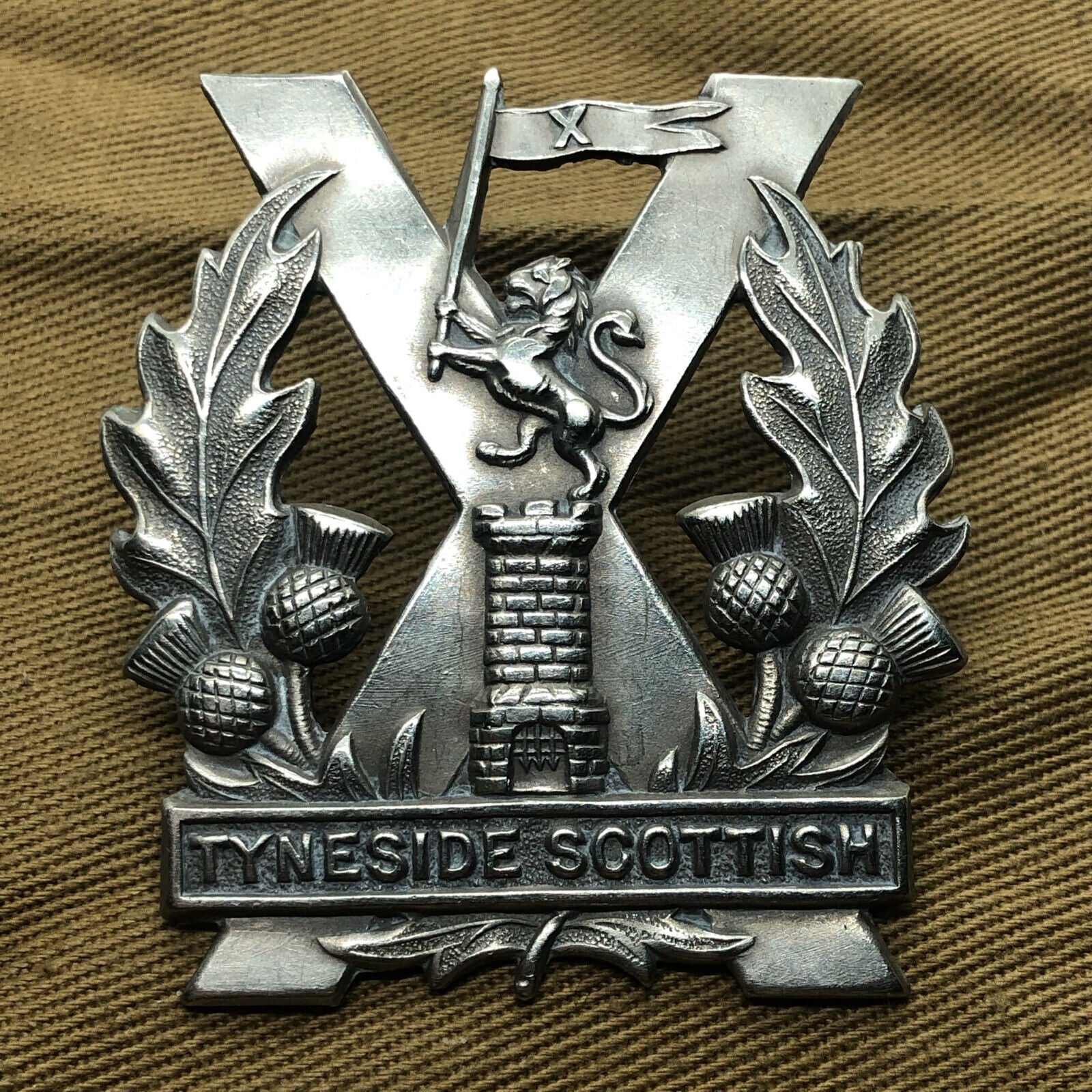 Original WW1 British Army Tyneside Scottish Cap Badge | For Sale | The ...