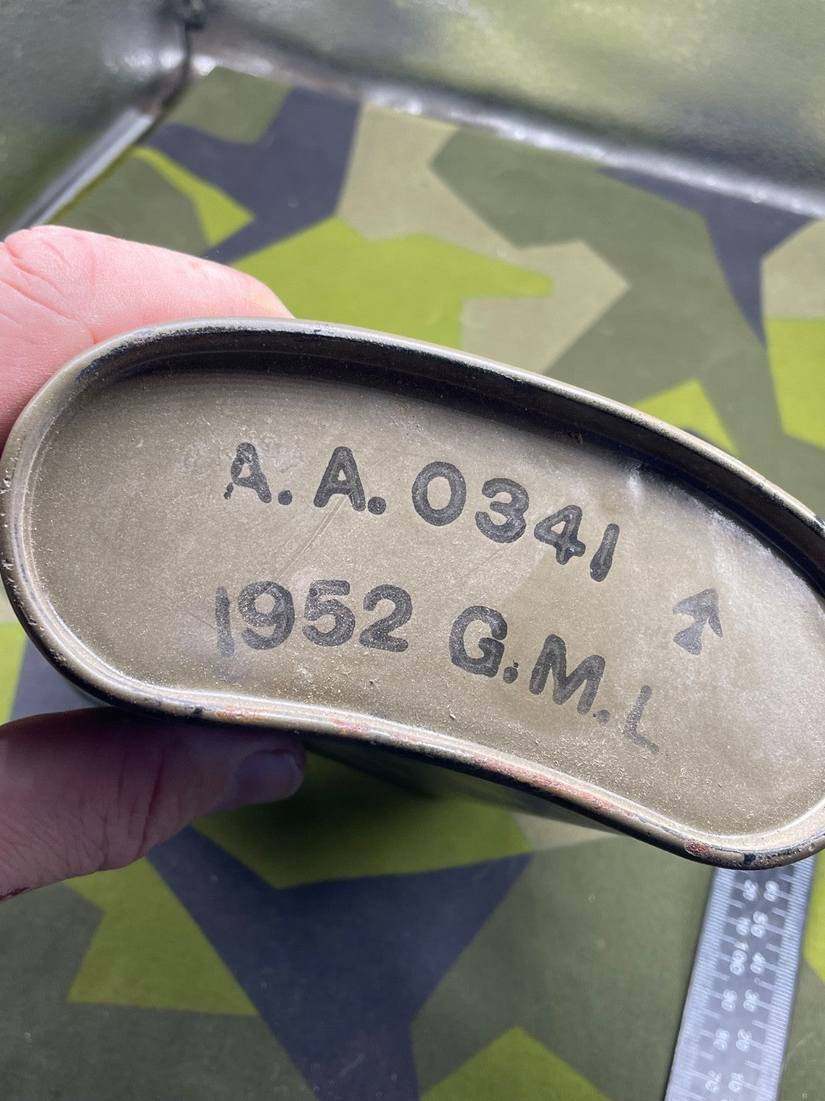 Original British Army 1952 Dated Enamel Waterbottle | For Sale | The ...