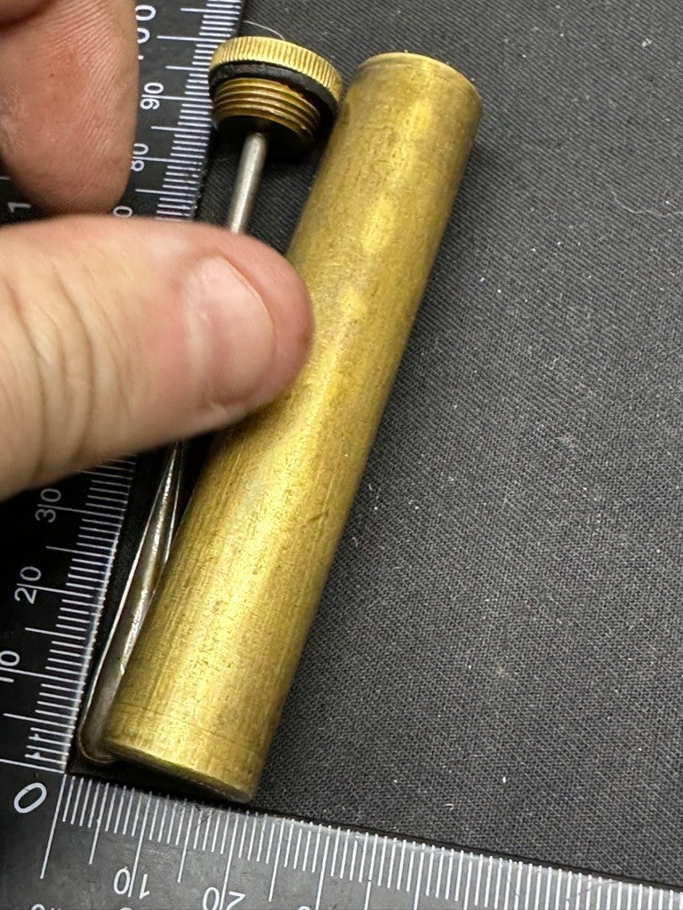 Original WW2 British Army Brass SMLE Lee Enfield Oil Bottle - H.J&S ...