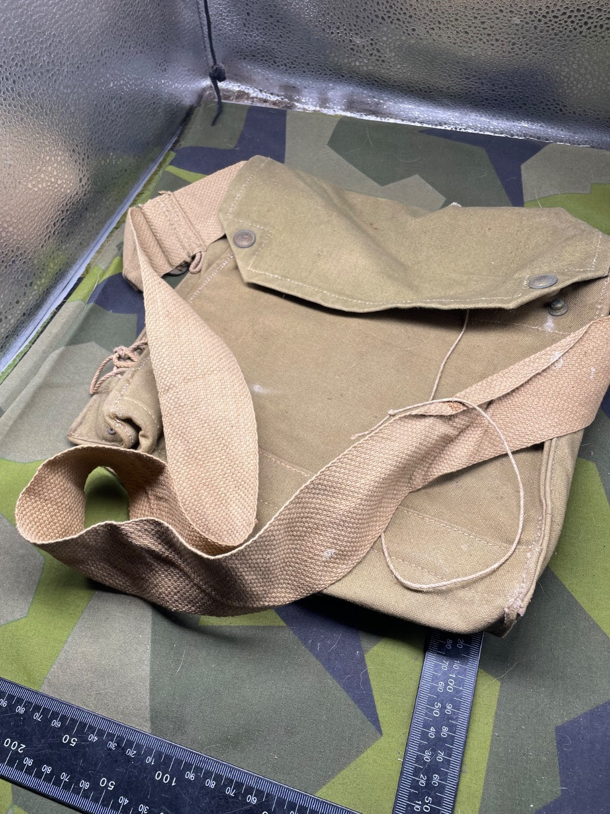 Original WW2 British Army Canvas Mask Bag - 1941 Dated | For Sale | The ...
