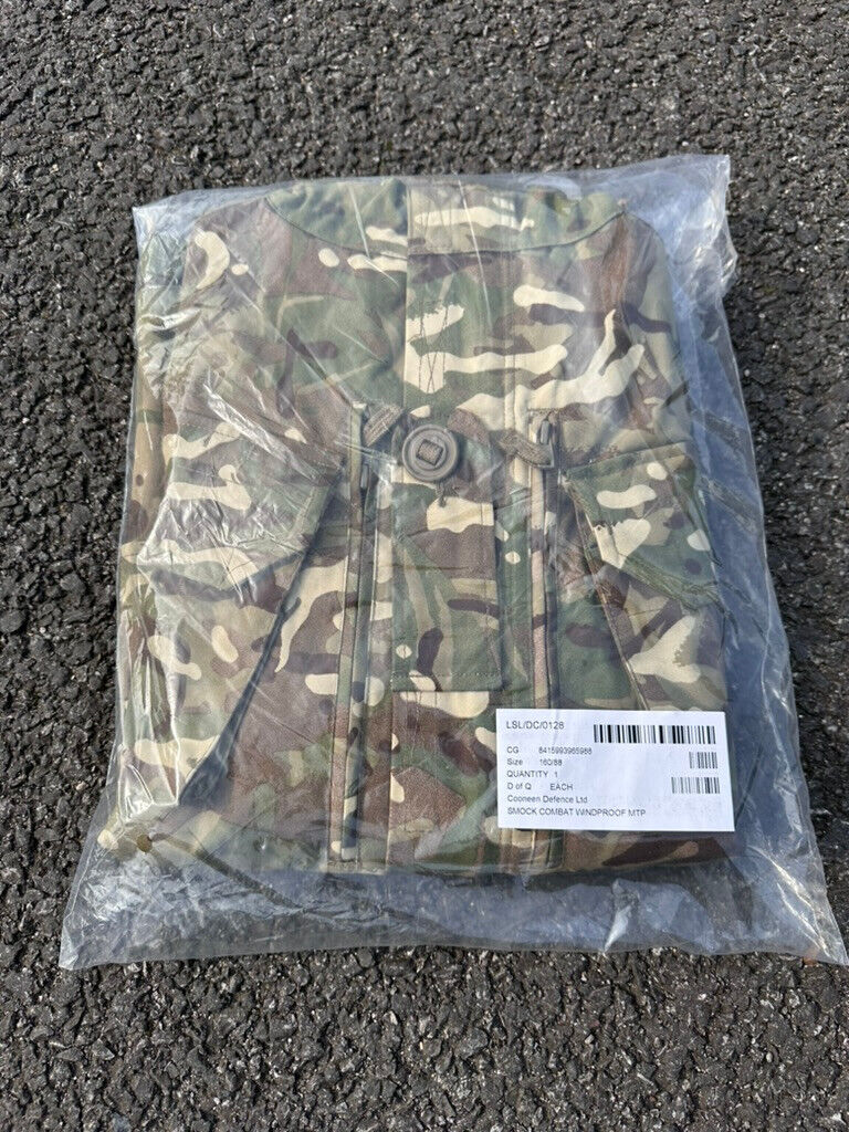 NEW Genuine British Army MTP PCS Windproof Camouflage Combat Smock Size ...