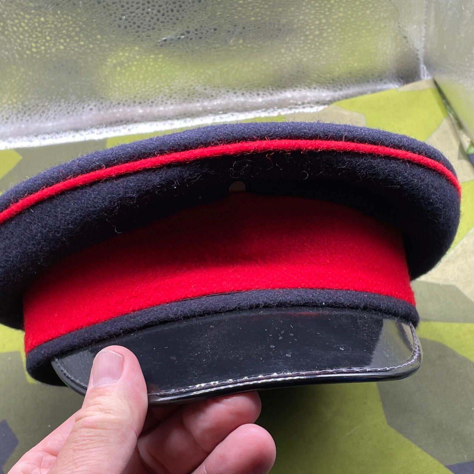 Original British Army REME Royal Electrical & Mechanical Peaked Cap ...