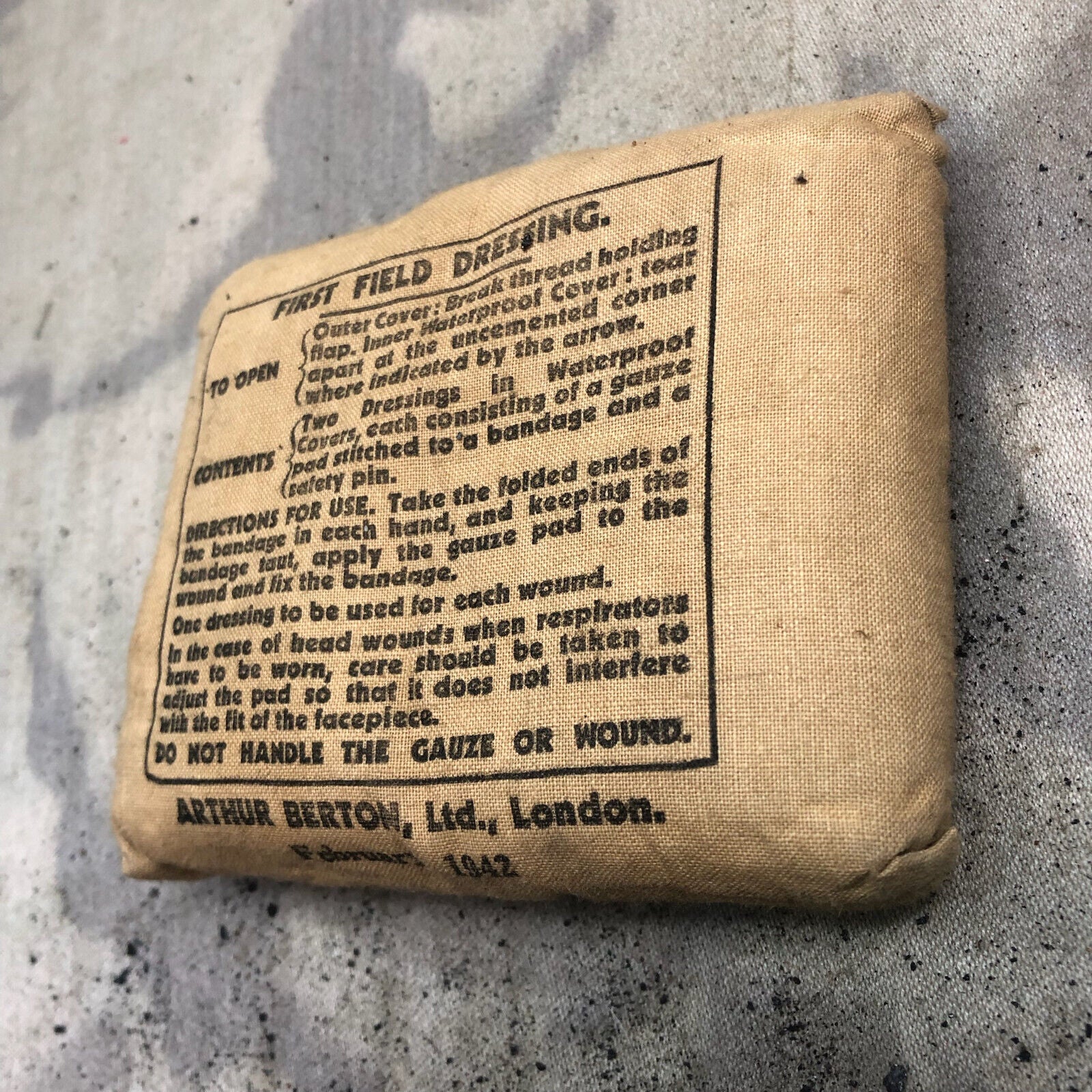 Original WW2 British Army First Aid Dressing 1942 Dated | For Sale ...