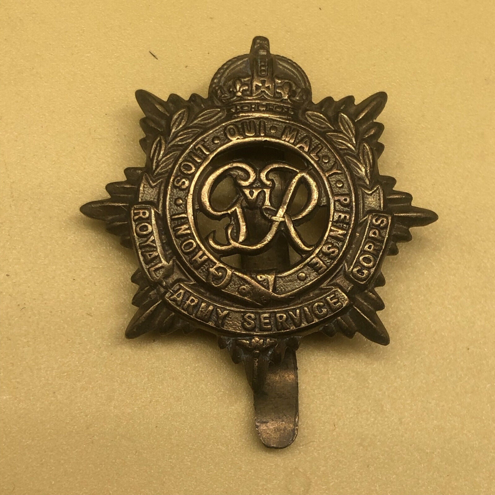 Original WW2 British Army Royal Army Service Corps RASC Cap Badge | For ...