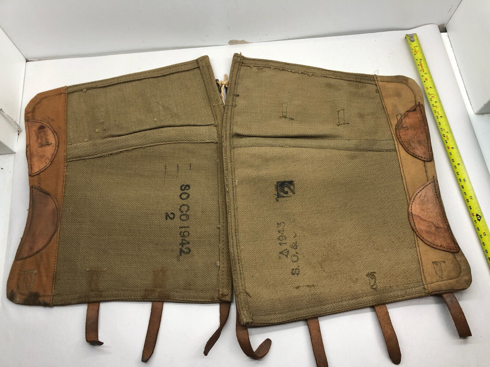 Original WW2 British Army 37 Pattern Despatch Riders High Sided Spats ...