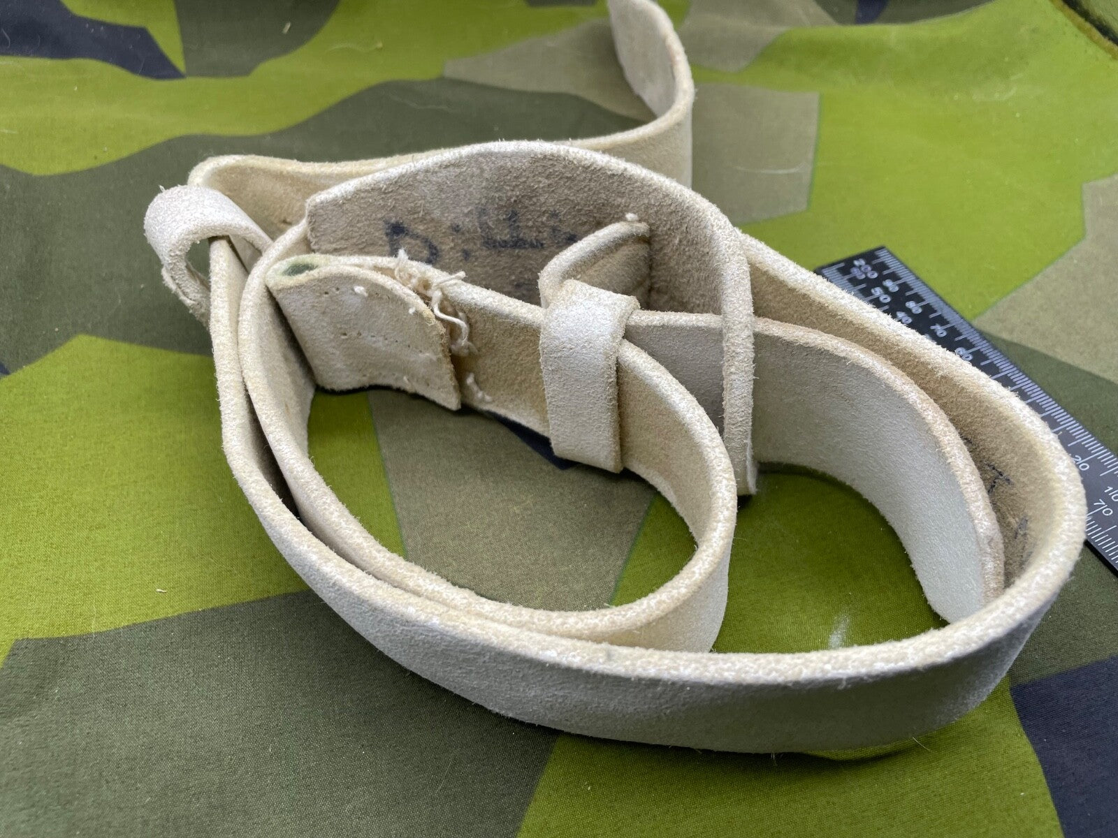 Original British Army Guards White Buff Leather Belt | For Sale | The ...