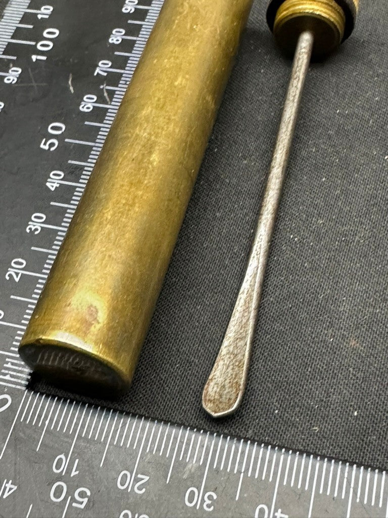Original WW2 British Army Brass SMLE Lee Enfield Oil Bottle - H.J&S ...