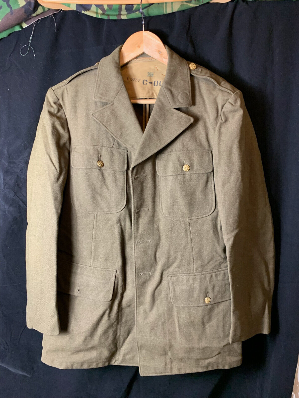 Original WW2 US Army Class A Dress Jacket 1942 - Private Ryan Prop - 38 ...