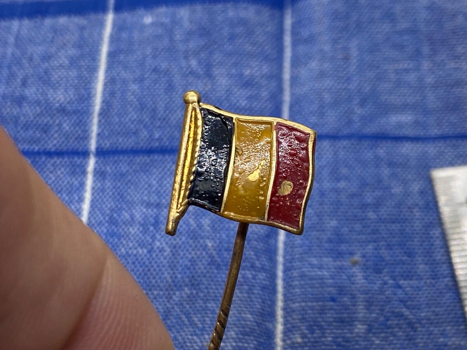 Original WW1 Belgium Army Stick Pin - Fundraising Flag | For Sale | The ...