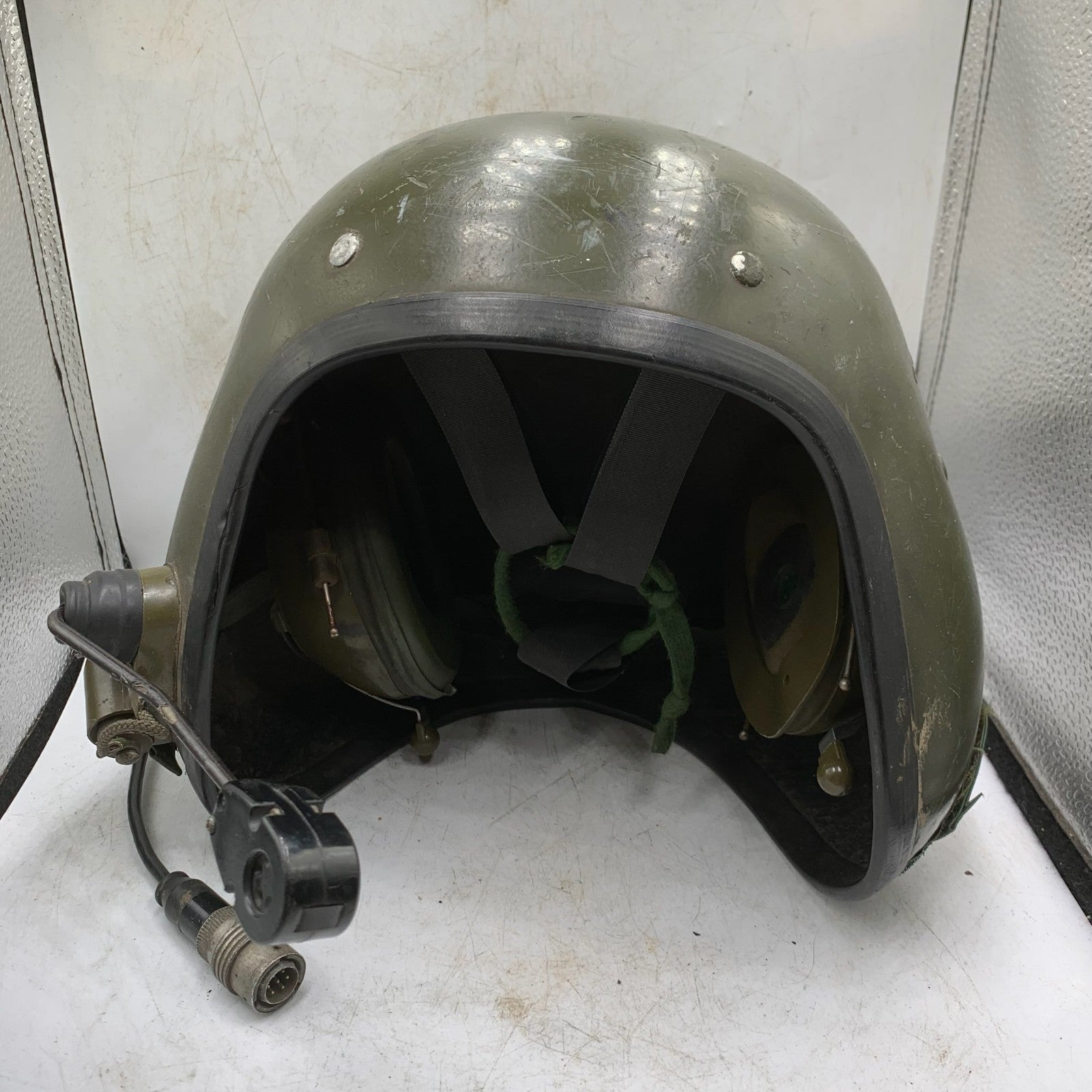 Genuine British Army Amplivox LTD Helmet & Headset AFV Crewman's Helmet ...