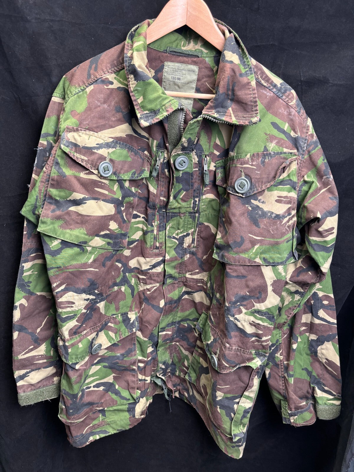 Surplus British Army DPM Pattern Camouflaged Combat Jacket Field-170/96 ...