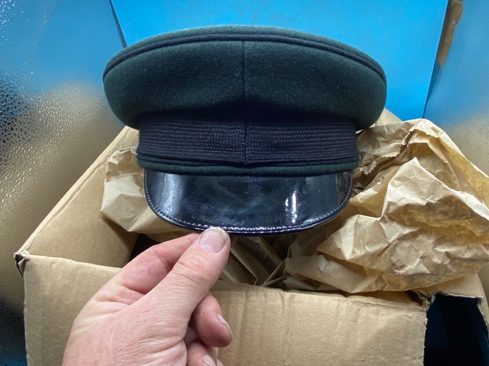 Original British Army Royal Green Jackets Dress Cap - Brand New in Box ...