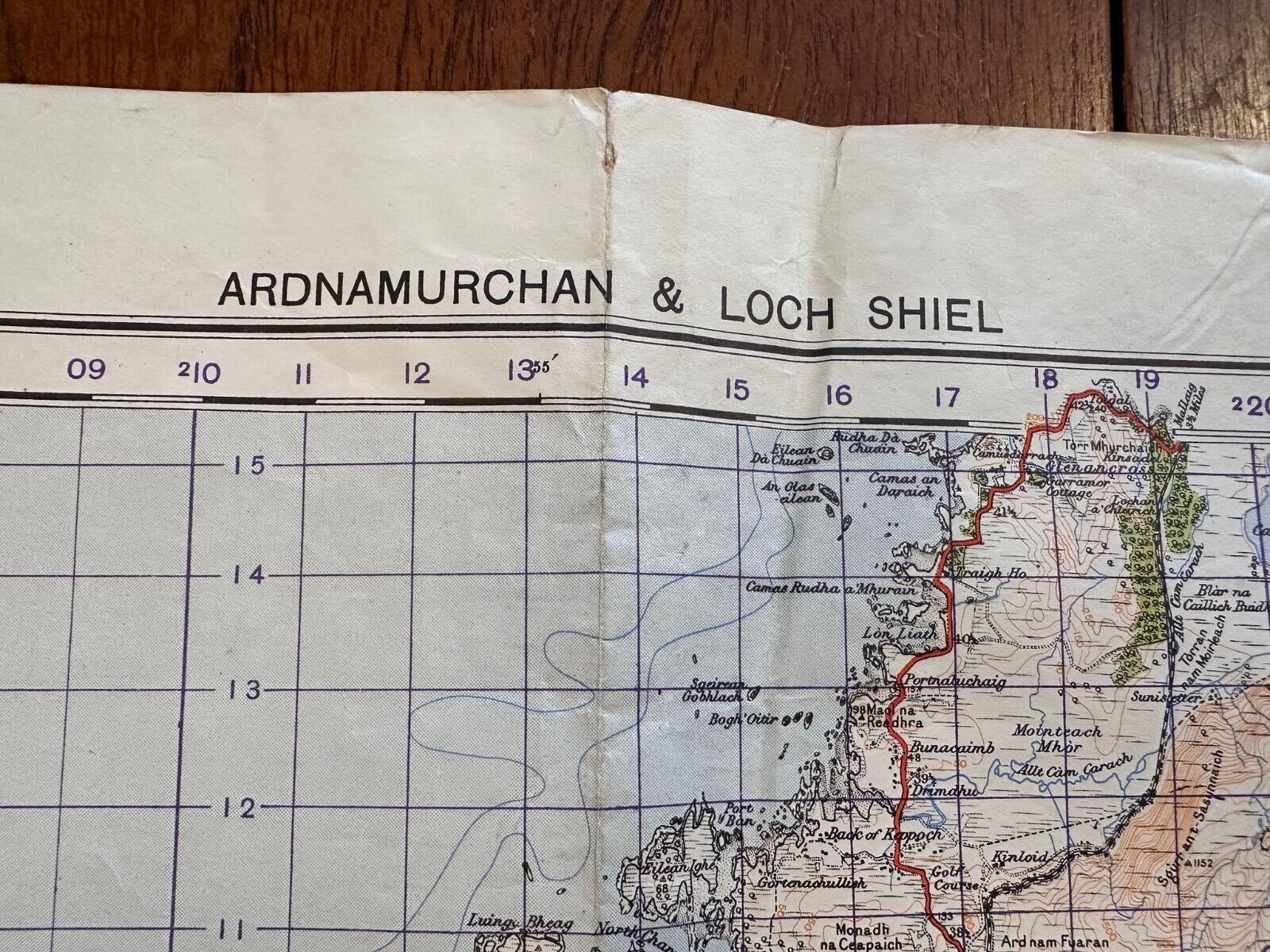 Original WW2 British Army OS Map of Scotland - Ardnamurchan & Loch ...