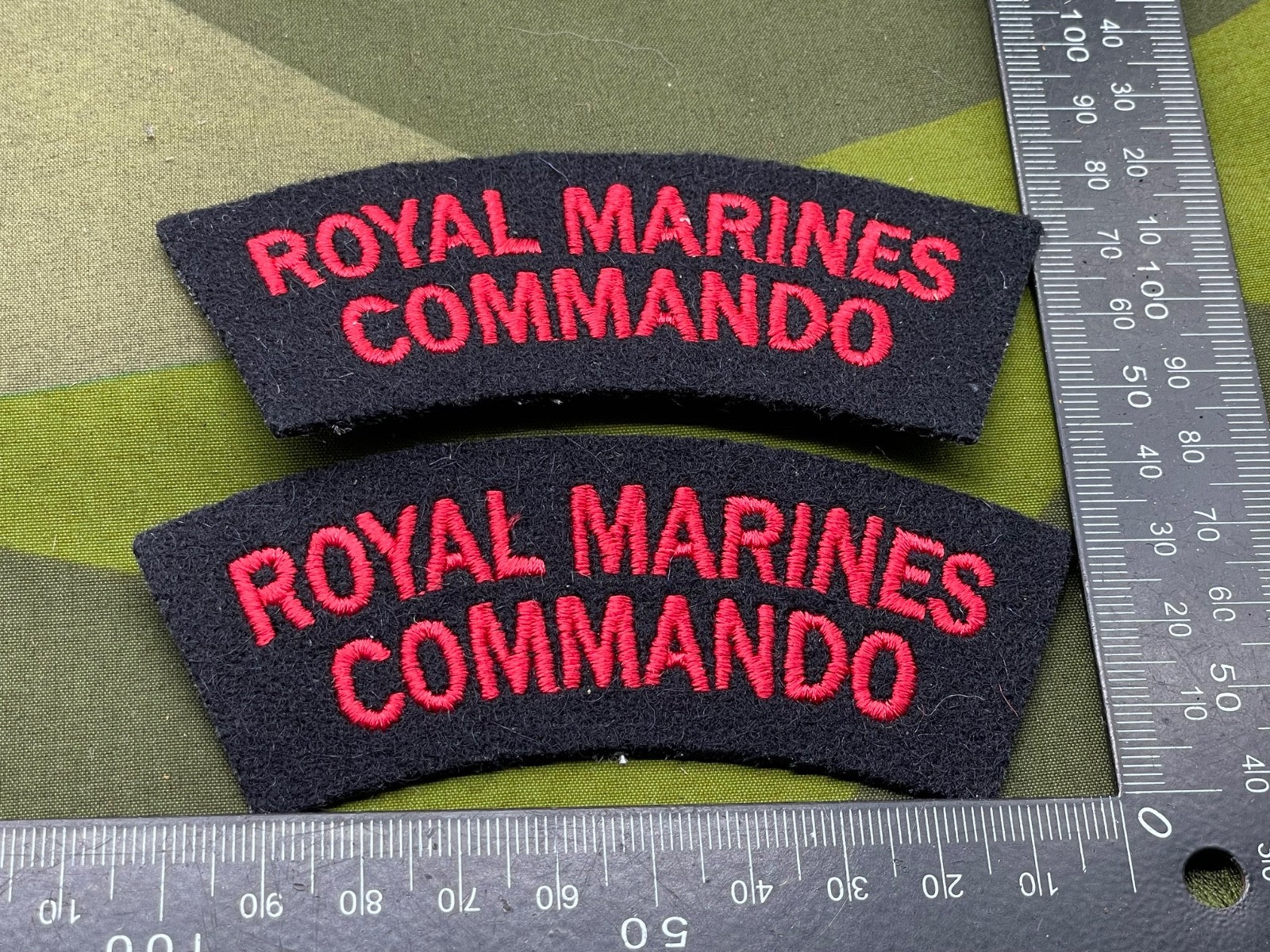 Pair of Royal Marines Commando Shoulder Titles | For Sale | The ...