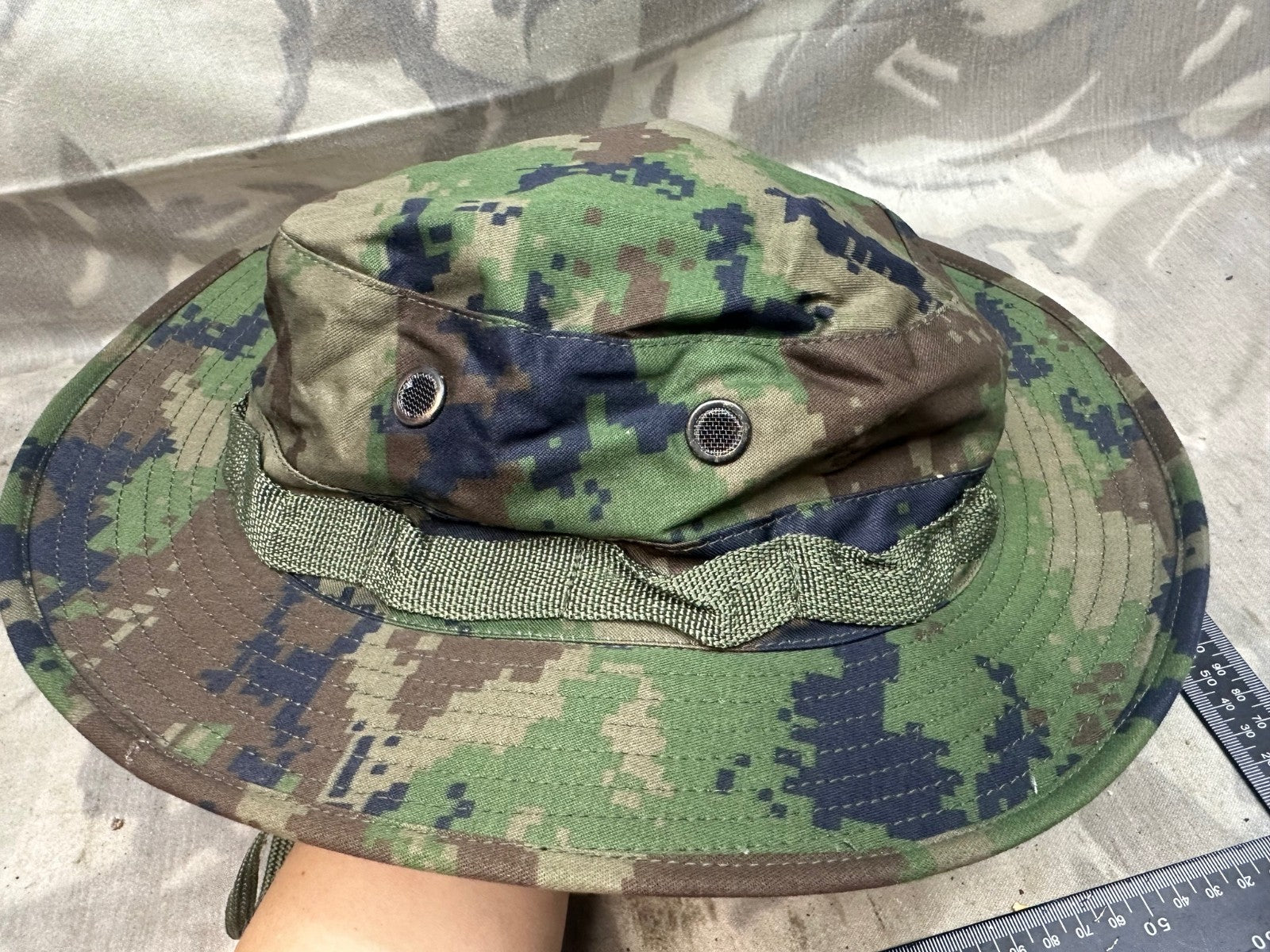Genuine US Army Jungle Camouflage Boonie Sun Hat Hot Weather Type II