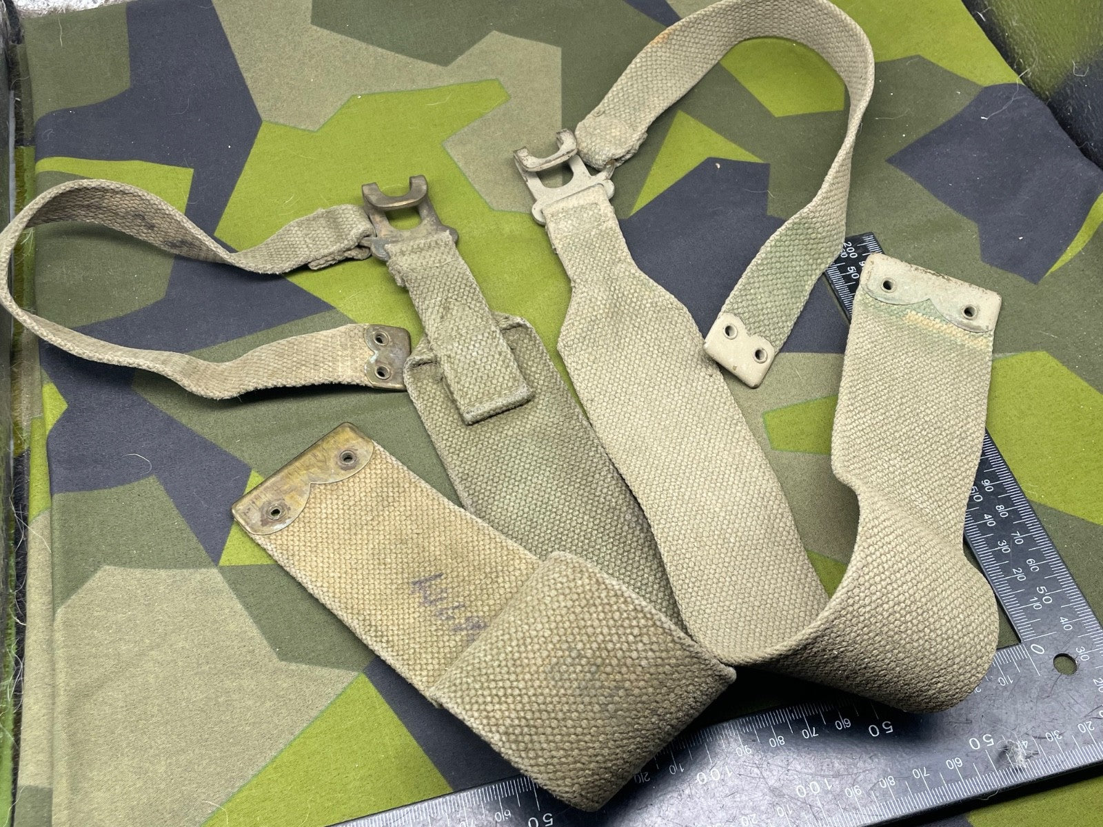 Original Pair of WW2 British Army 37 Pattern Webbing L-Straps | For ...