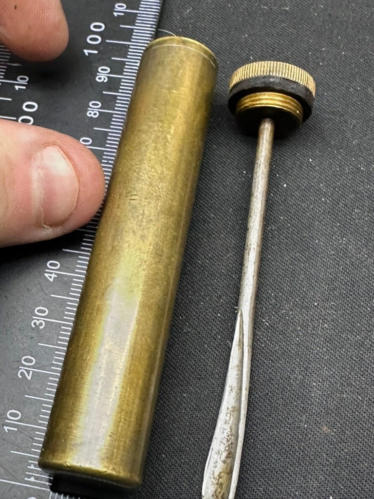 Original WW2 British Army Brass SMLE Lee Enfield Oil Bottle - H.J&S ...