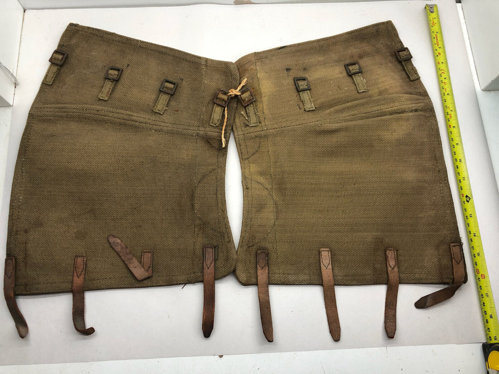 Original WW2 British Army 37 Pattern Despatch Riders High Sided Spats